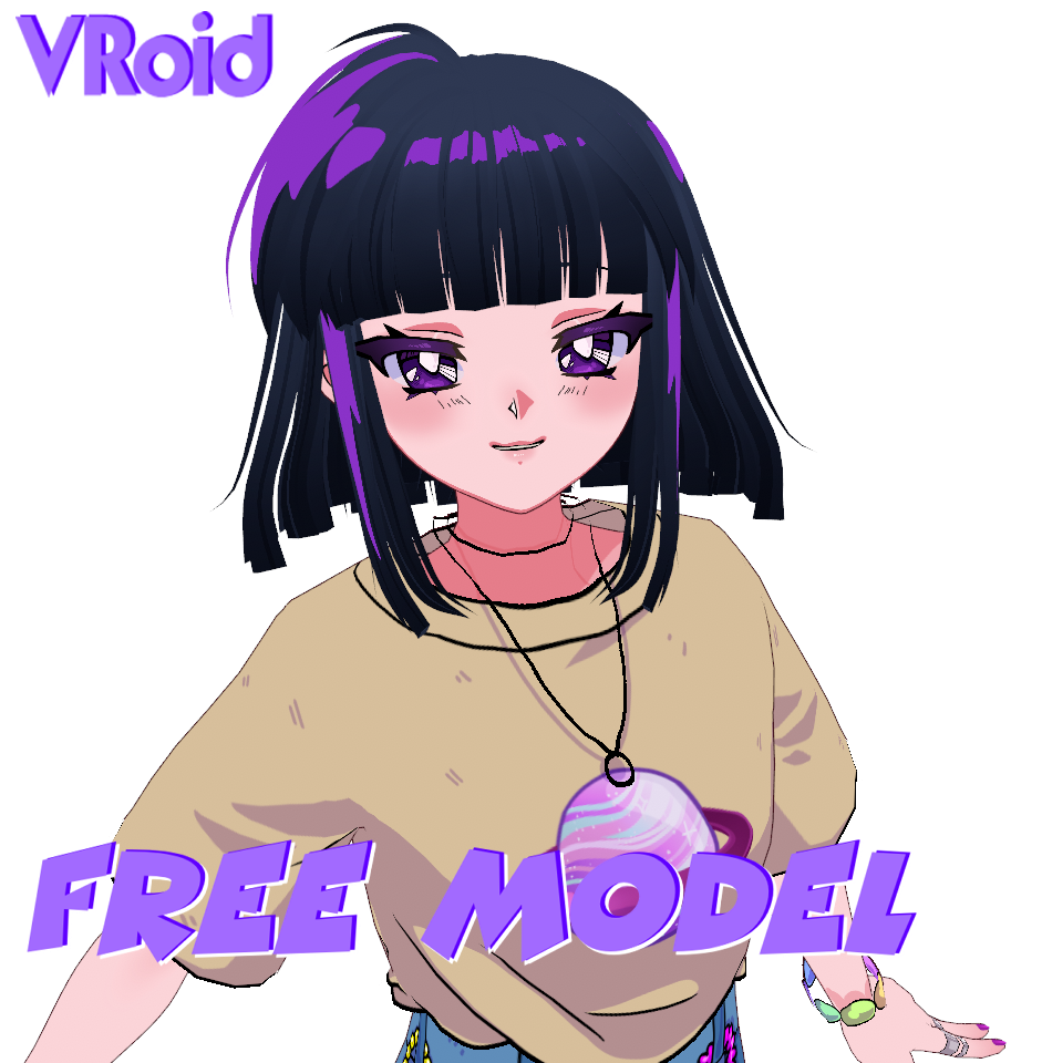 FREE - VRoid Model 90s Anime Vibes - acidicdollz - BOOTH