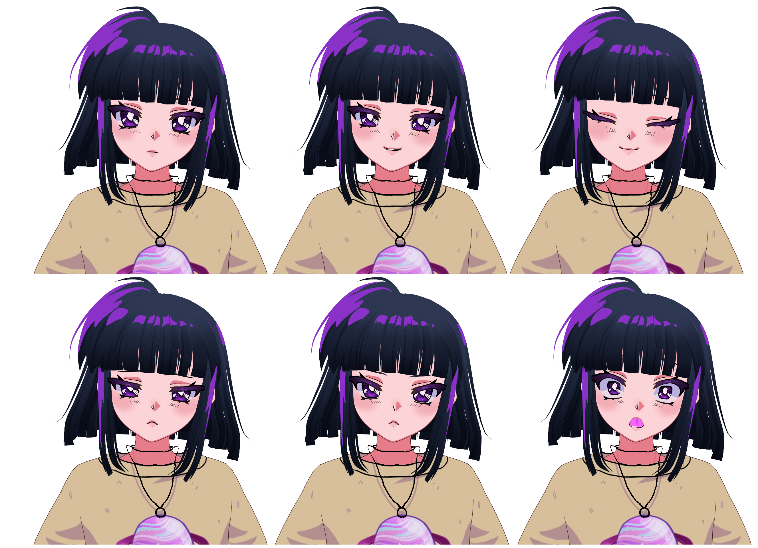 FREE - VRoid Model 90s Anime Vibes - acidicdollz - BOOTH