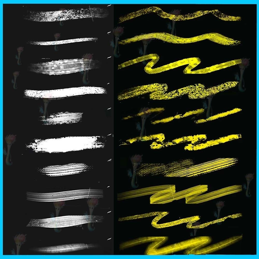 プロクリエイト用ブラシセット40種｜ゴールド箔＆和風書道スタイル Procreate - brushes - BOOTH