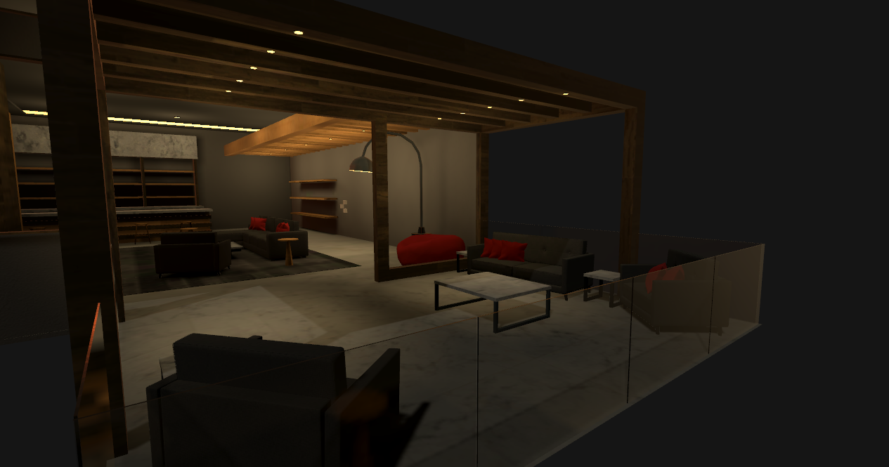 Modern Single Room VRChat Avatar World Quest Ready - spookyghostboo - BOOTH