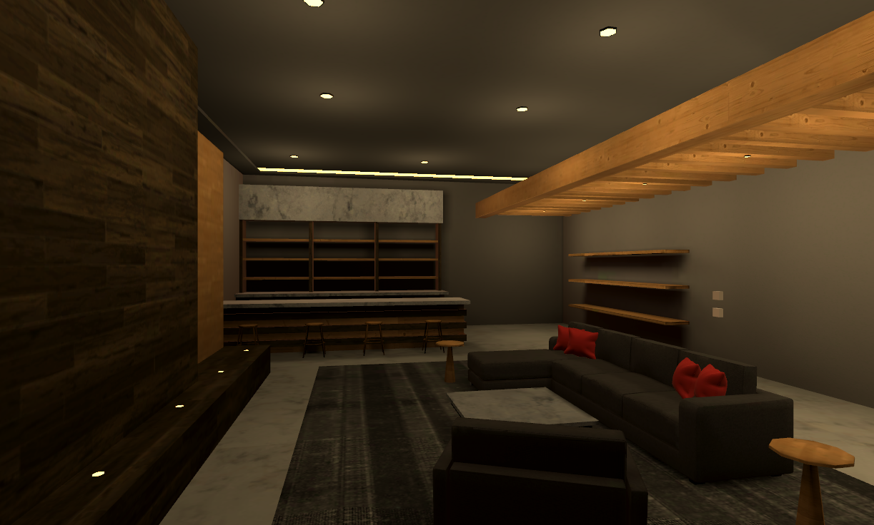 Modern Single Room VRChat Avatar World Quest Ready - spookyghostboo - BOOTH