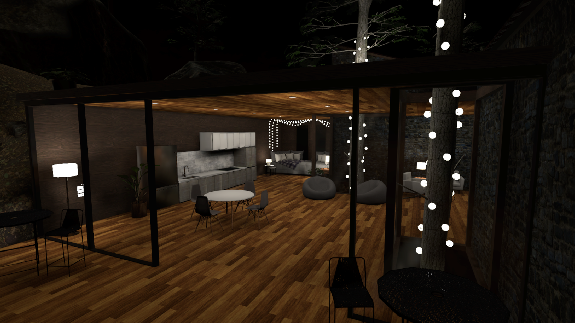 Home in the Woods VRChat Avatar World and Home Props - spookyghostboo ...