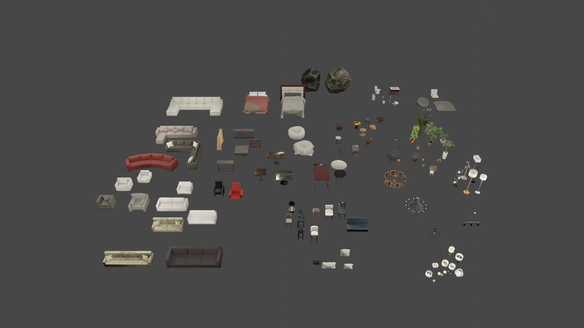 Interior and Furniture Prop Pack VRChat - spookyghostboo - BOOTH