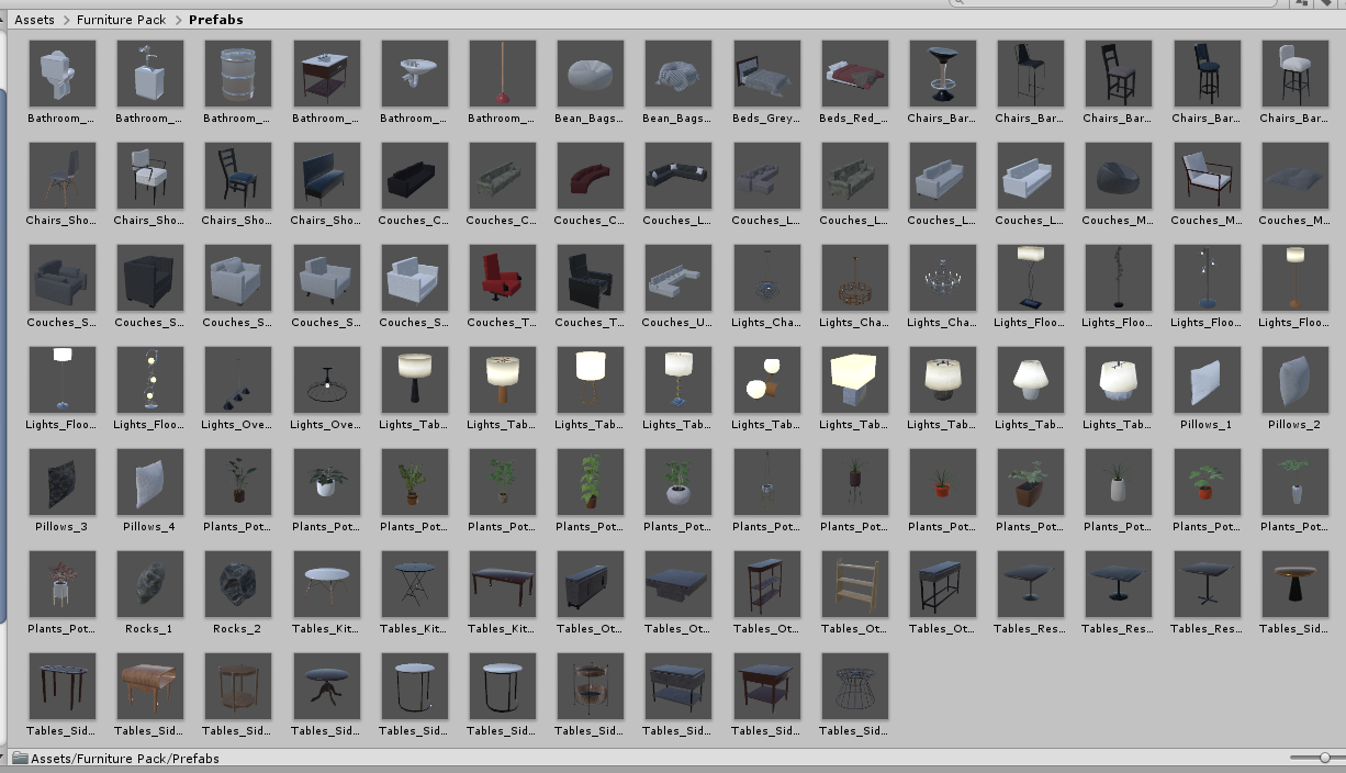 Interior and Furniture Prop Pack VRChat - spookyghostboo - BOOTH