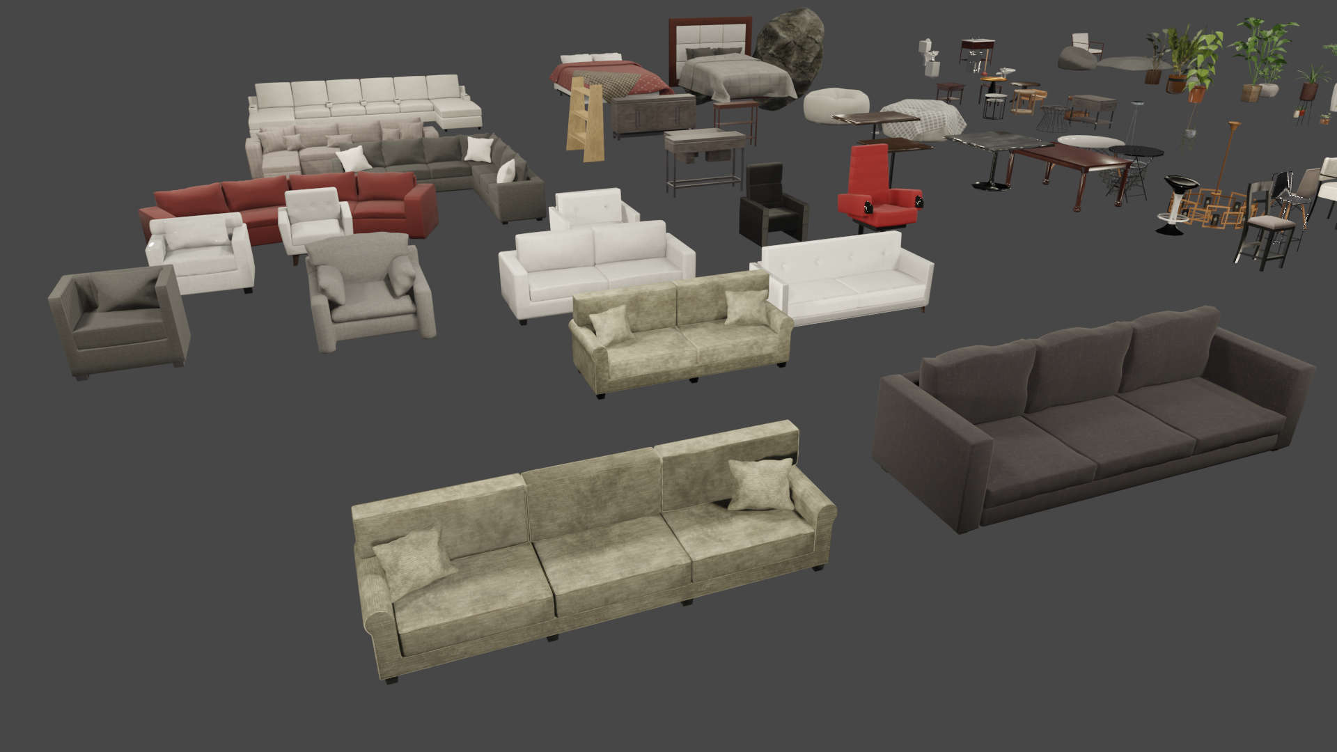Interior and Furniture Prop Pack VRChat - spookyghostboo - BOOTH