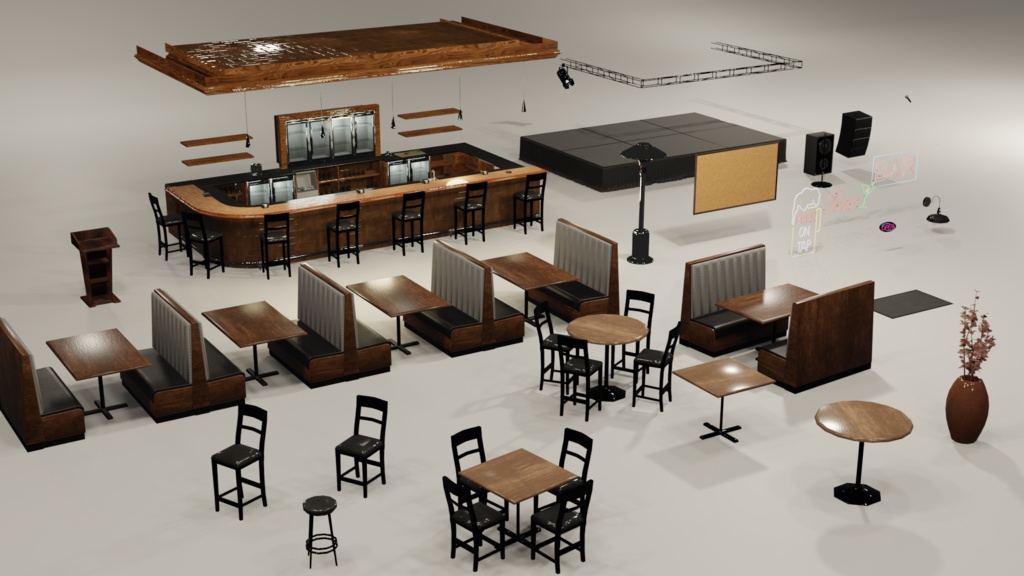 Bar and Restaurant Assets - spookyghostboo - BOOTH