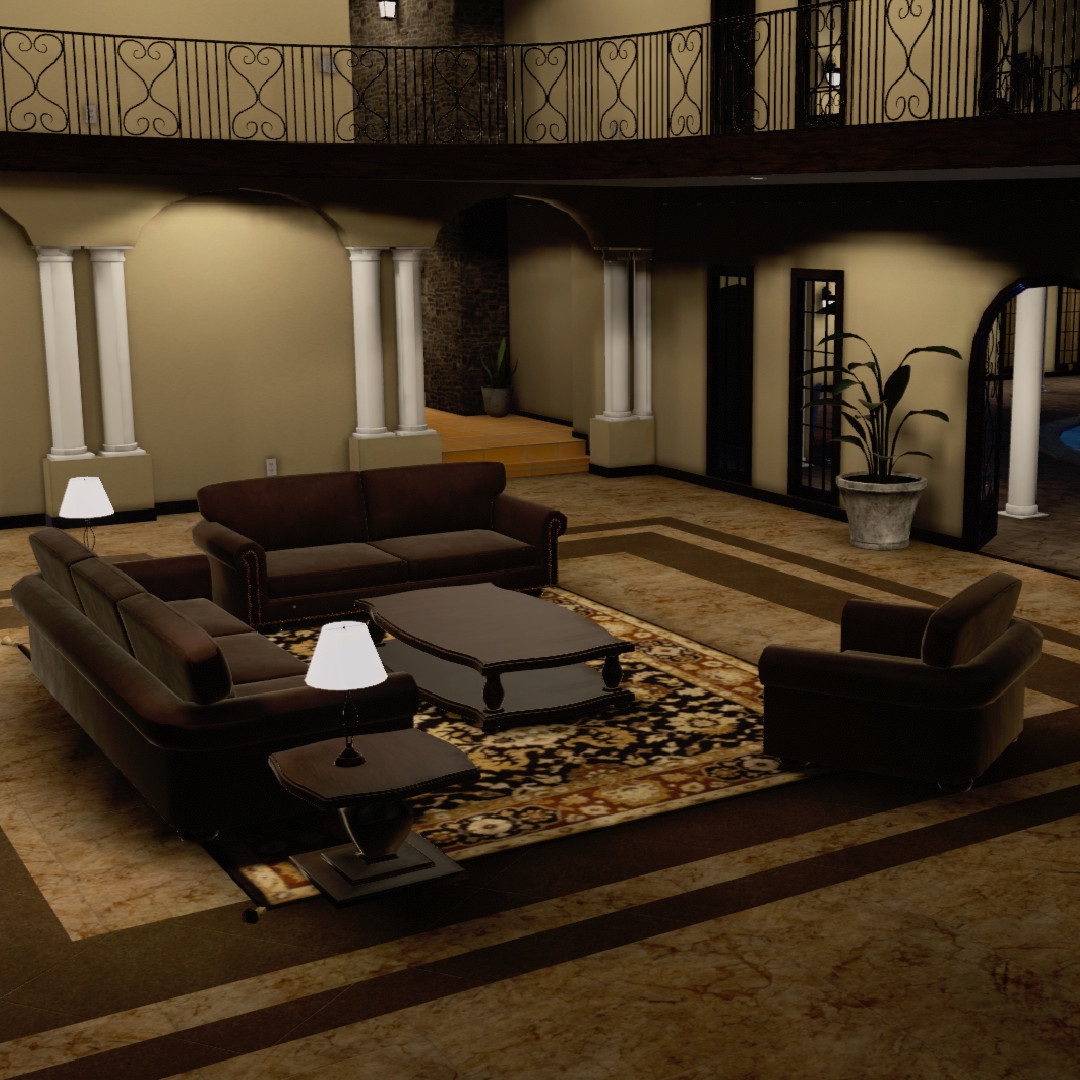 VRChat Mansion Tuscan Home World Udon - spookyghostboo - BOOTH