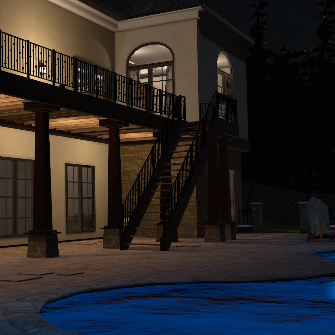 VRChat Mansion Suburban Lake House SDK3 - spookyghostboo - BOOTH