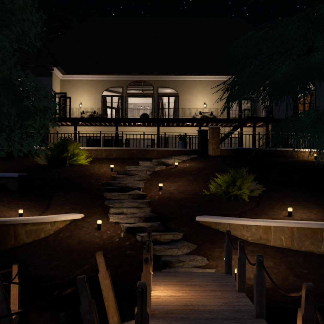 VRChat Mansion Suburban Lake House SDK3 - spookyghostboo - BOOTH