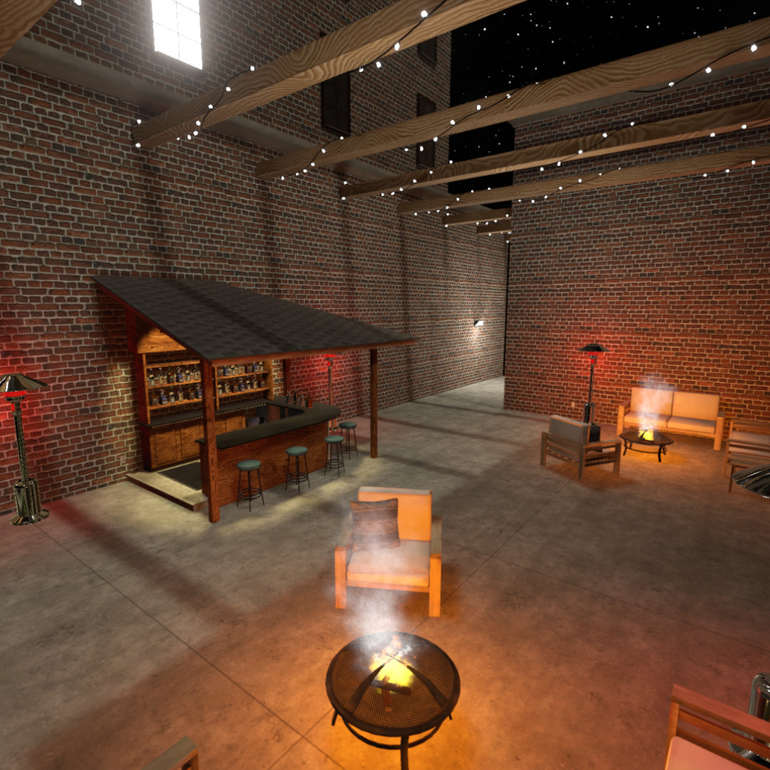 5th Street Bar, Large Multi Story Bar for VRChat - spookyghostboo - BOOTH