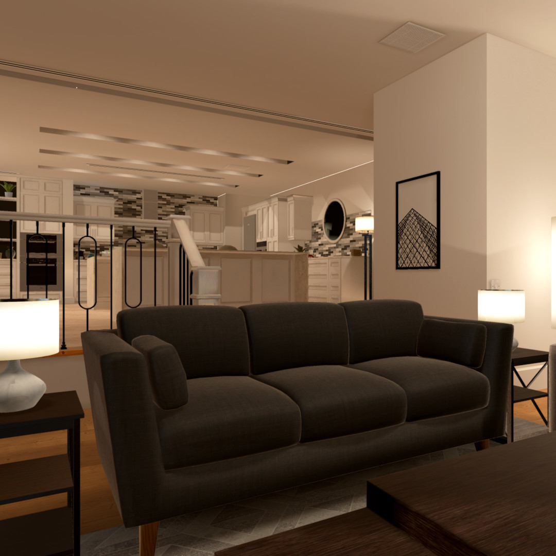 Modern Living Room and Kitchen VRChat - spookyghostboo - BOOTH