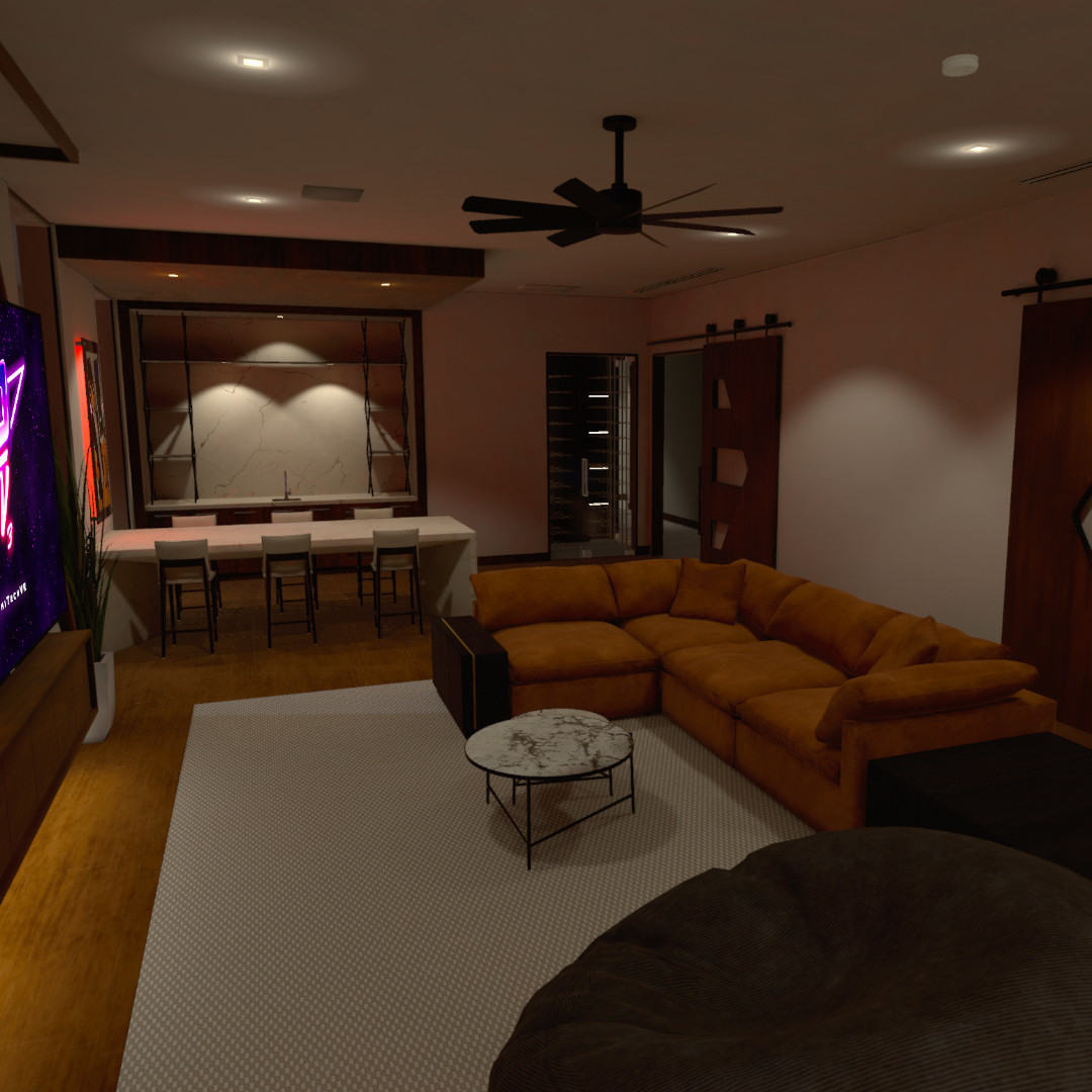 VRChat Mansion Miami Nights Big Modern House - spookyghostboo - BOOTH