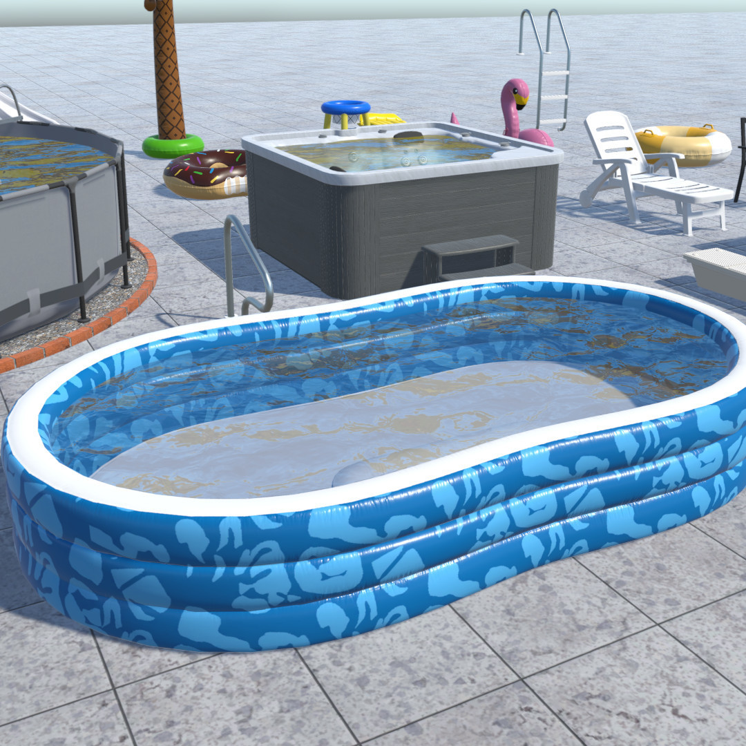 Pool Props Unity VRChat Inflatable Tubes and Patio Furniture ...