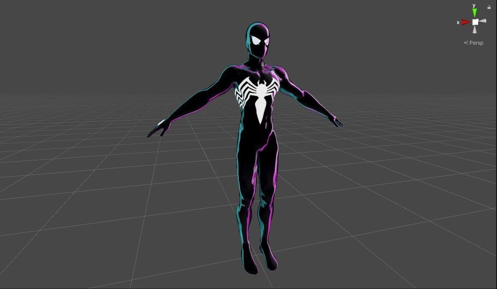Comic Book Symbiote Spider-man VRC Model Unity Package - Deltamations ...