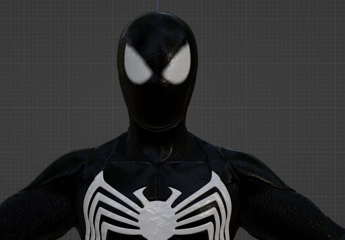 Insomniac Spider-Man Symbiote Suit VRChat Model (Unity Package ...