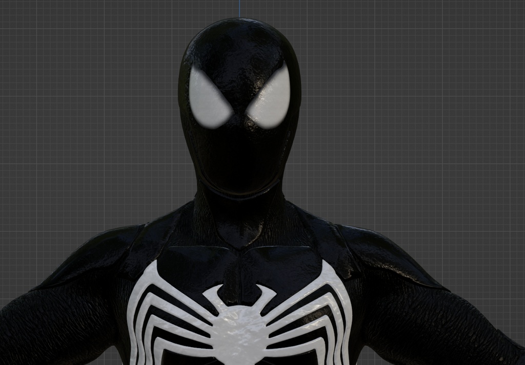 Insomniac Spider-Man Symbiote Suit VRChat Model (Unity Package ...