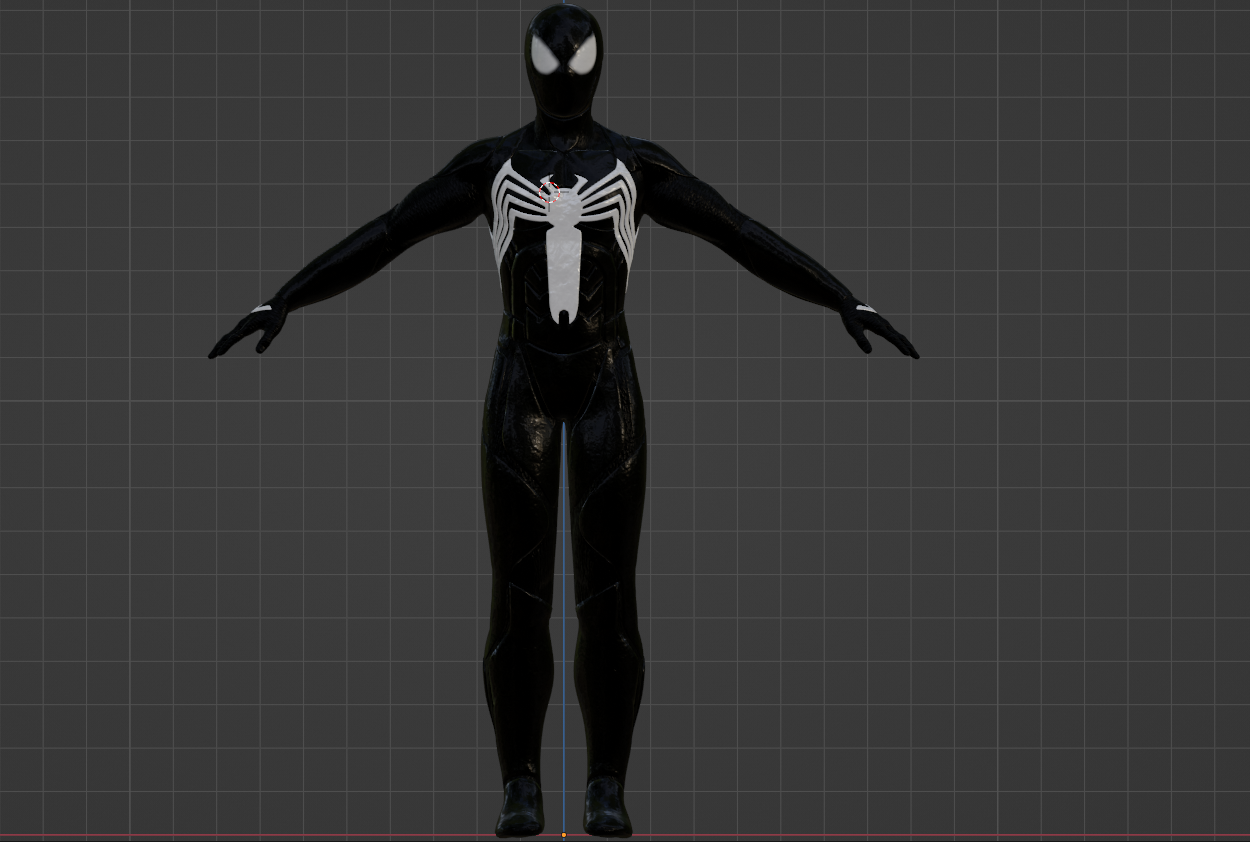 Insomniac Spider-Man Symbiote Suit VRChat Model (Unity Package ...