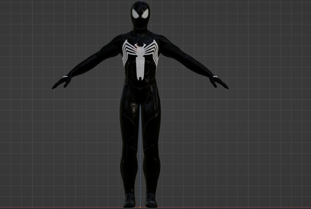Insomniac Spider-Man Symbiote Suit VRChat Model (Unity Package ...