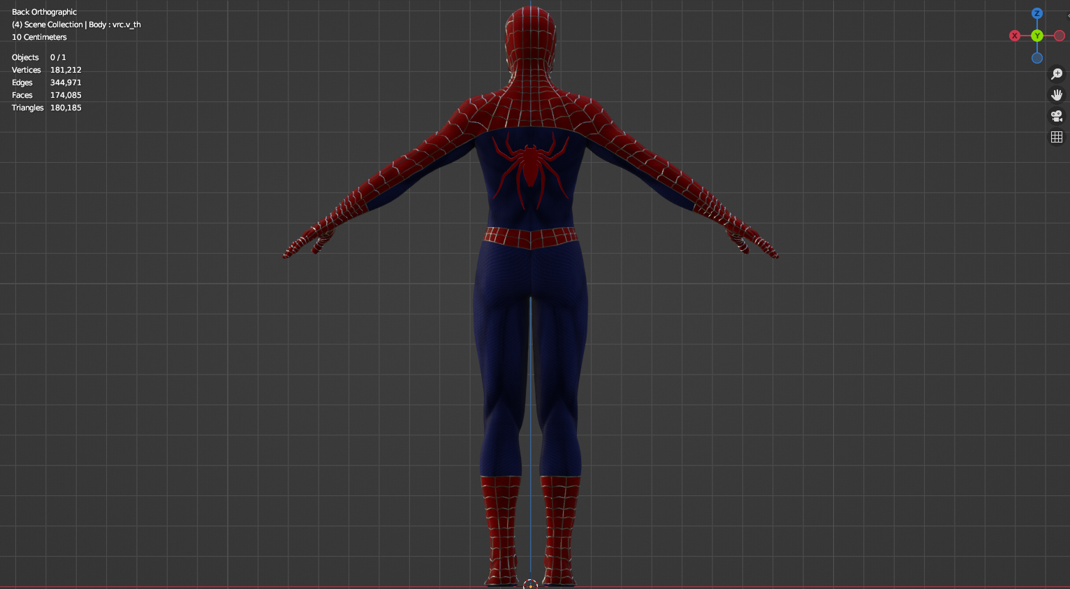 2004 Sam Rami Spider-Man VRC Model Unity Package - Deltamations - BOOTH