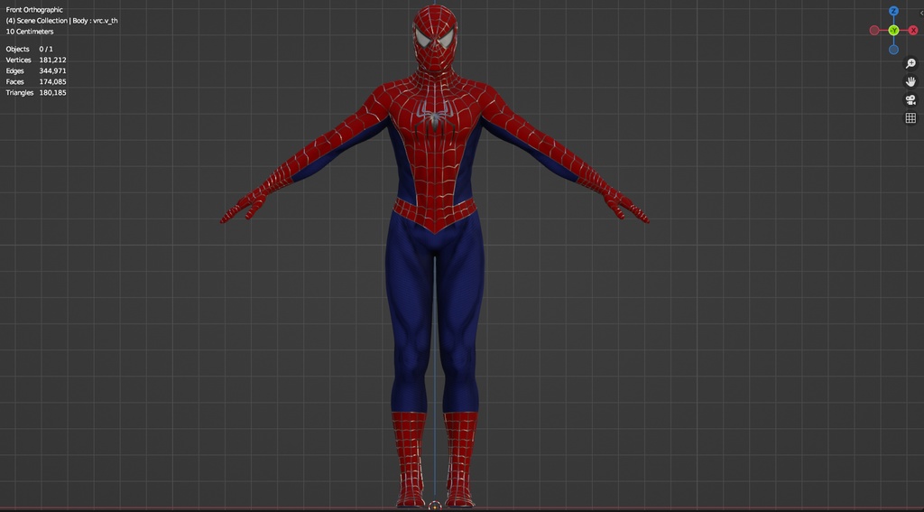 2004 Sam Rami Spider-Man VRC Model Unity Package - Deltamations - BOOTH