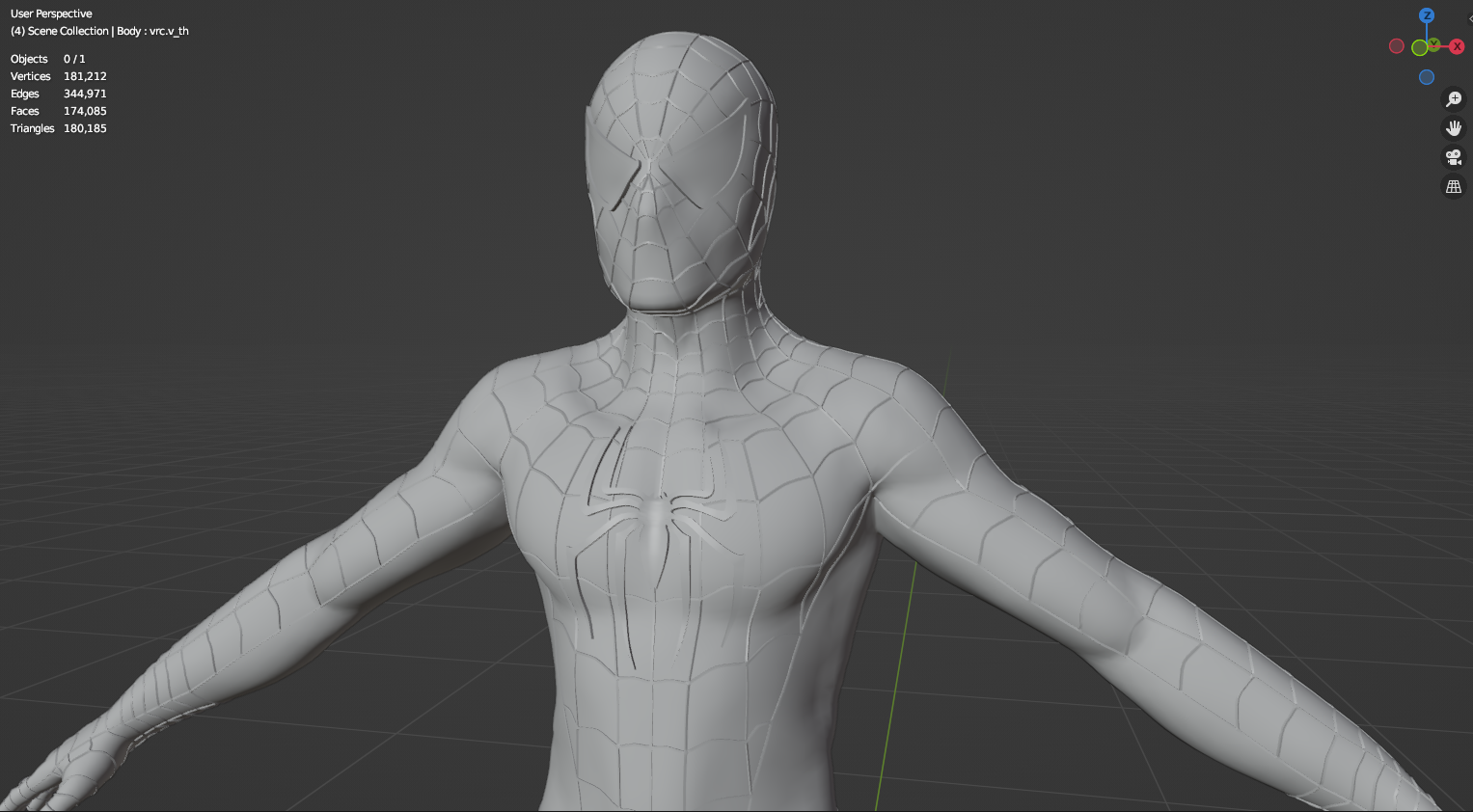 2004 Sam Rami Spider-Man VRC Model Unity Package - Deltamations - BOOTH