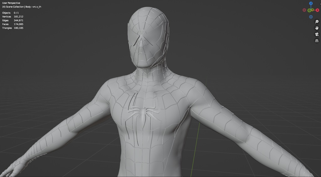 2004 Sam Rami Spider-Man VRC Model Unity Package - Deltamations - BOOTH