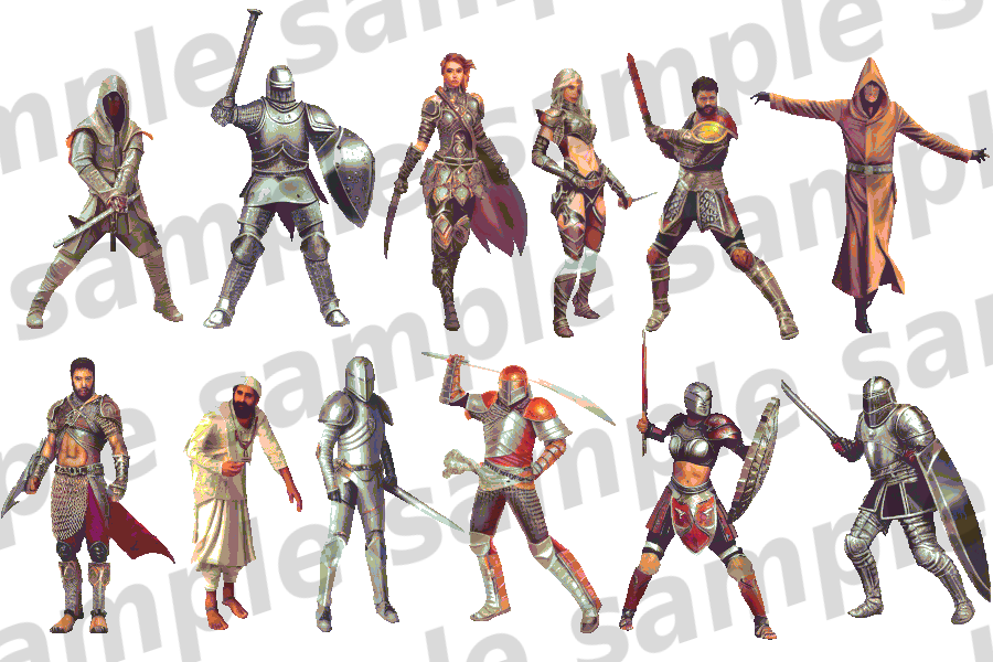 モンスターイラスト素材集「人型敵キャラクター part1」 - ponApp（ポナップ） - BOOTH