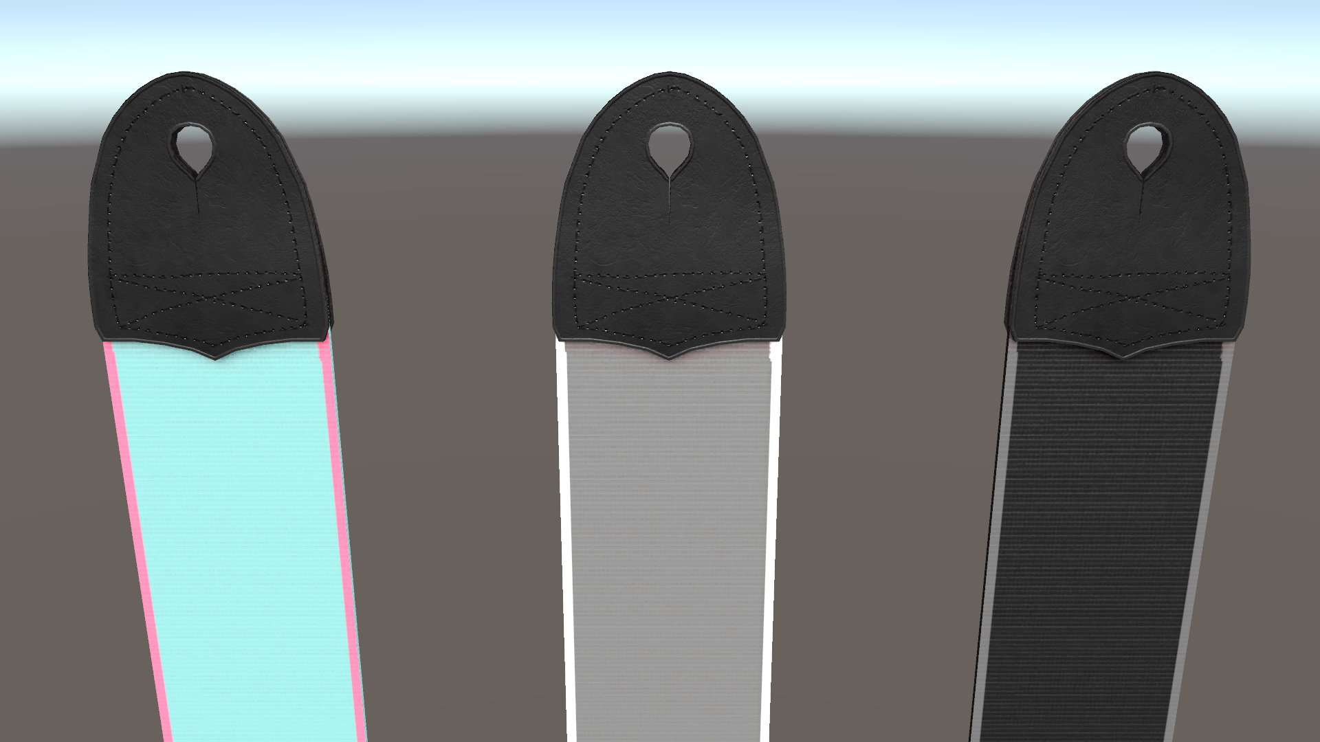 [Unity]TRB1004J・ストラップ・三味線バチセット(Bass, strap, plectrum/bachi Set)[FBX ...
