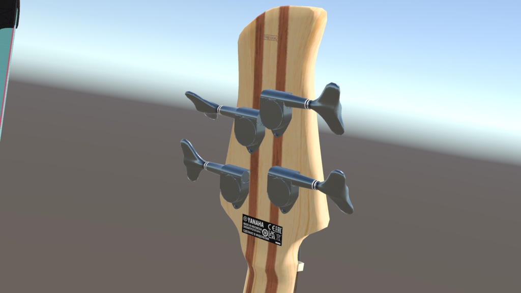 [Unity]TRB1004J・ストラップ・三味線バチセット(Bass, strap, plectrum/bachi Set)[FBX ...