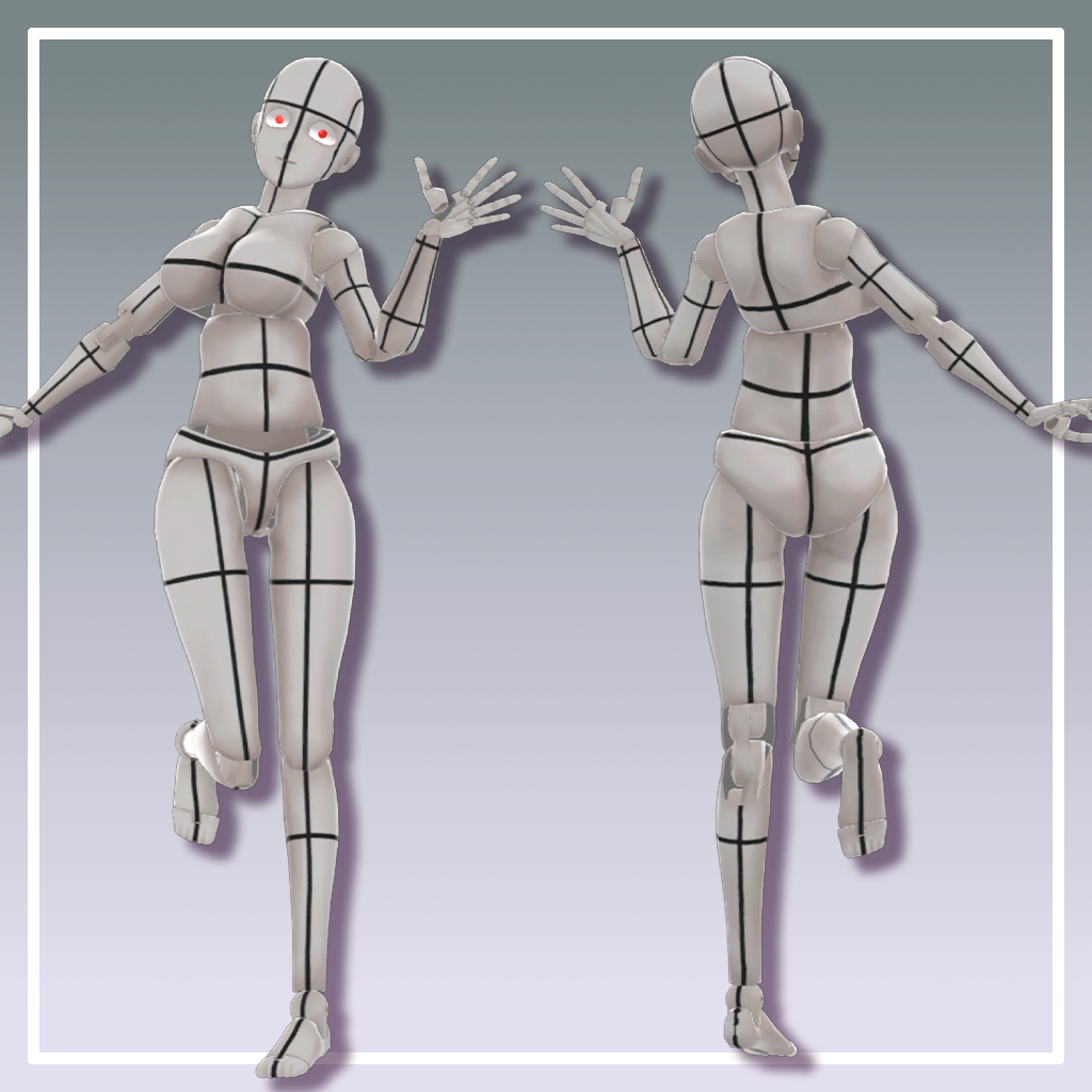 3Dモデル「DrawingActionFigure」【VRChat】 - sora-shiro - BOOTH