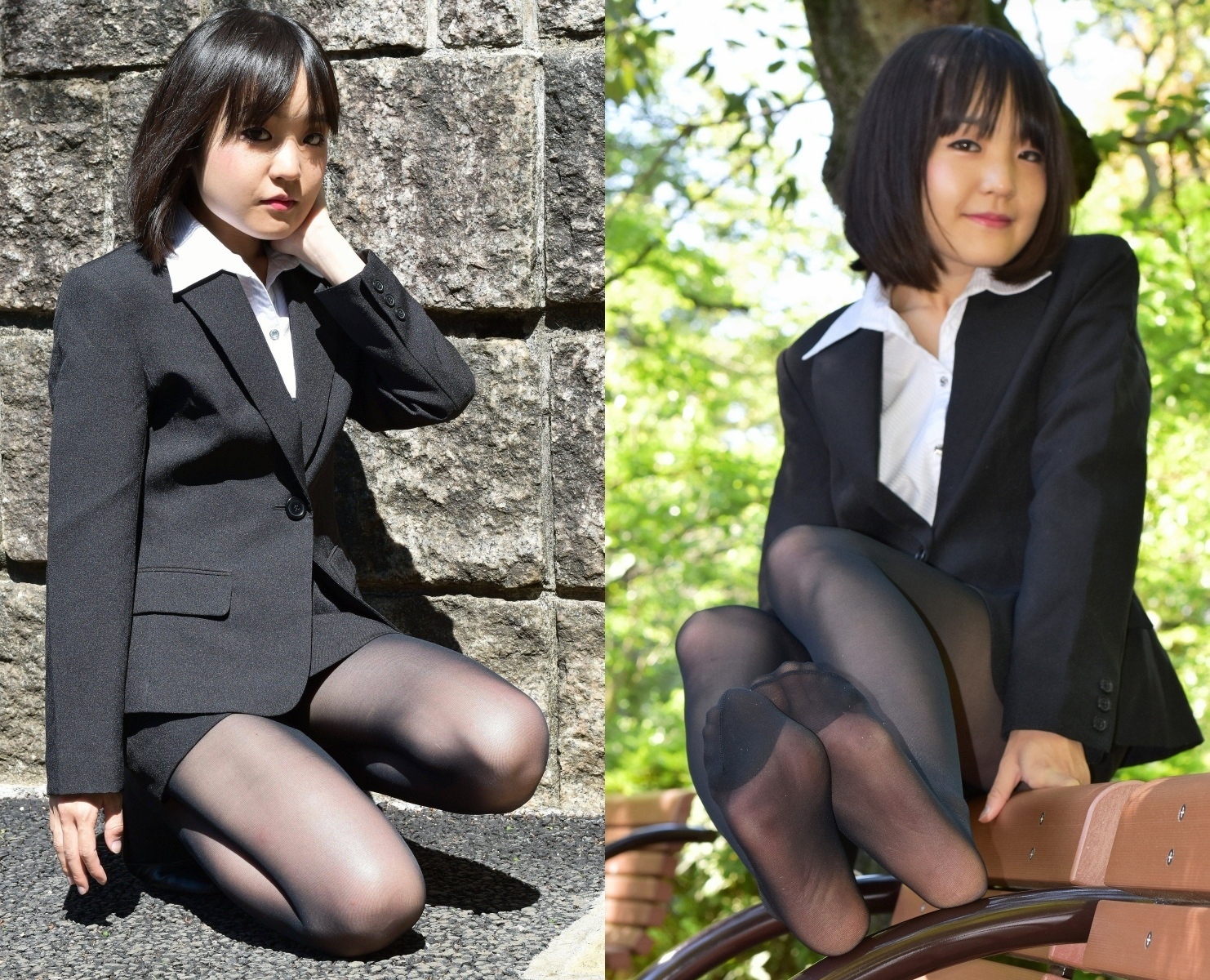 【dl限定】リクルートスーツ+黒タイツ/咲子 咲cos Booth