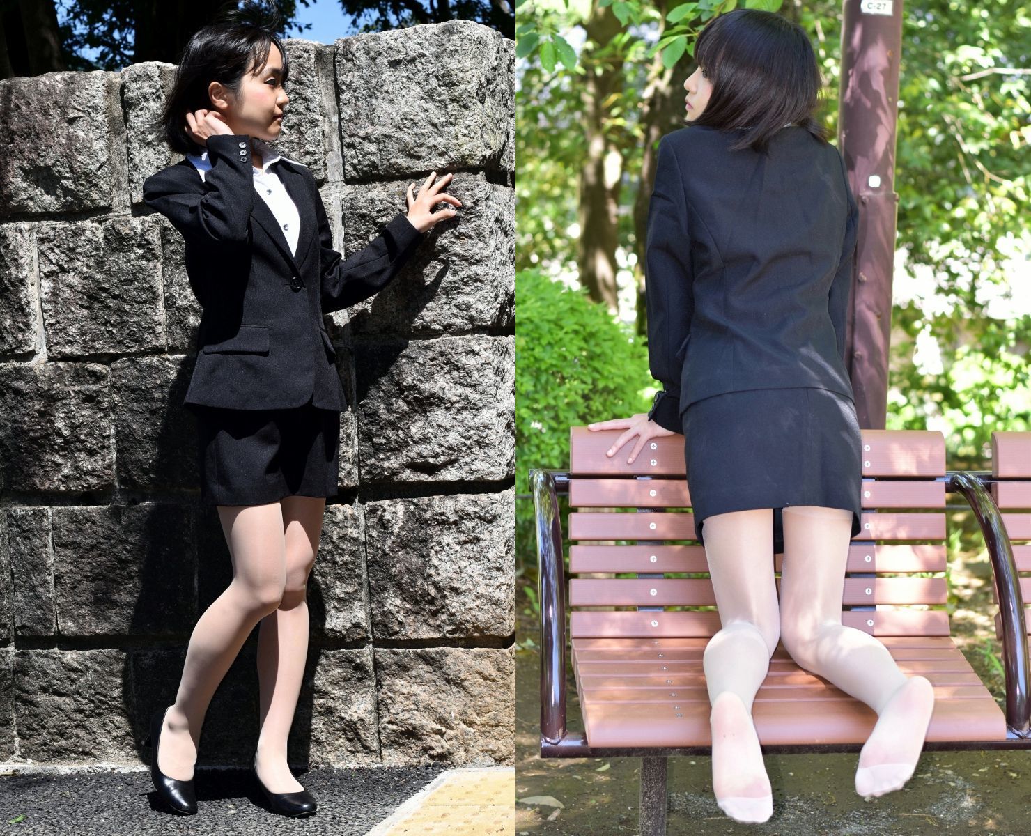 【dl限定】リクルートスーツ+ベージュストッキング/咲子 咲cos Booth