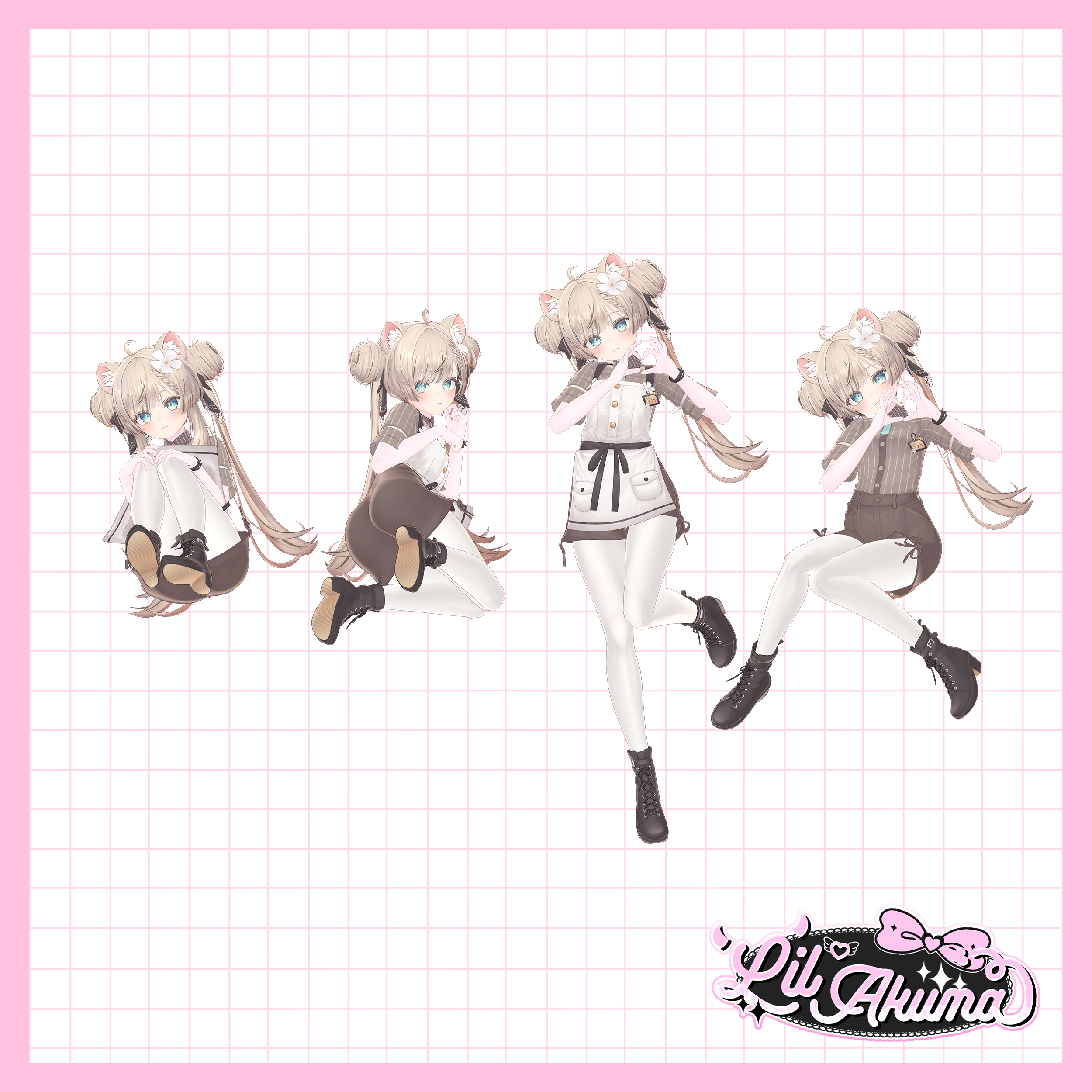 𓆩♡𓆪 Lil'Akuma Pose SET2 10個 +@ ↝ - Lil’ Akuma - BOOTH