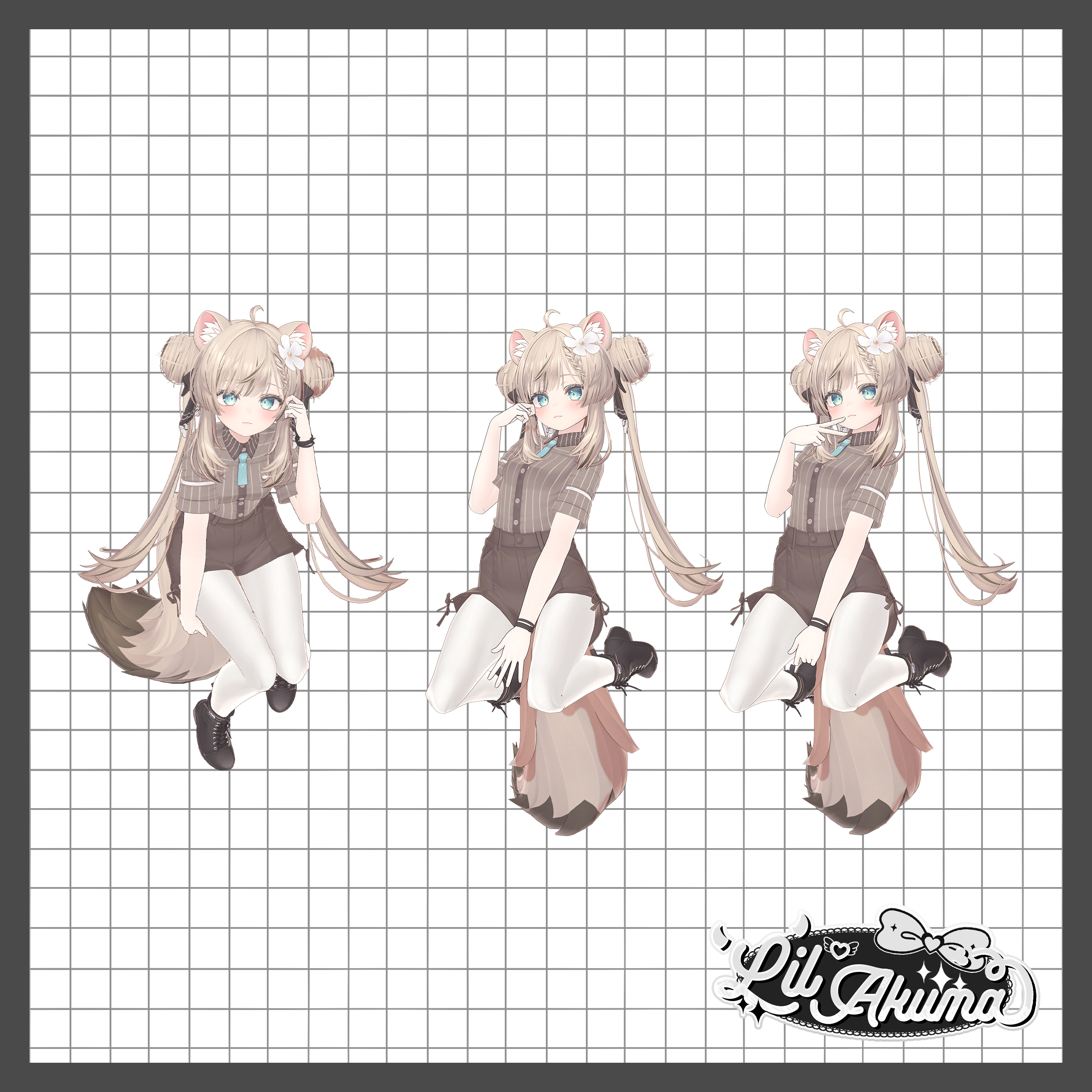 𓆩♡𓆪 Lil'Akuma Pose SET3 10個 +@ ↝ - Lil’ Akuma - BOOTH
