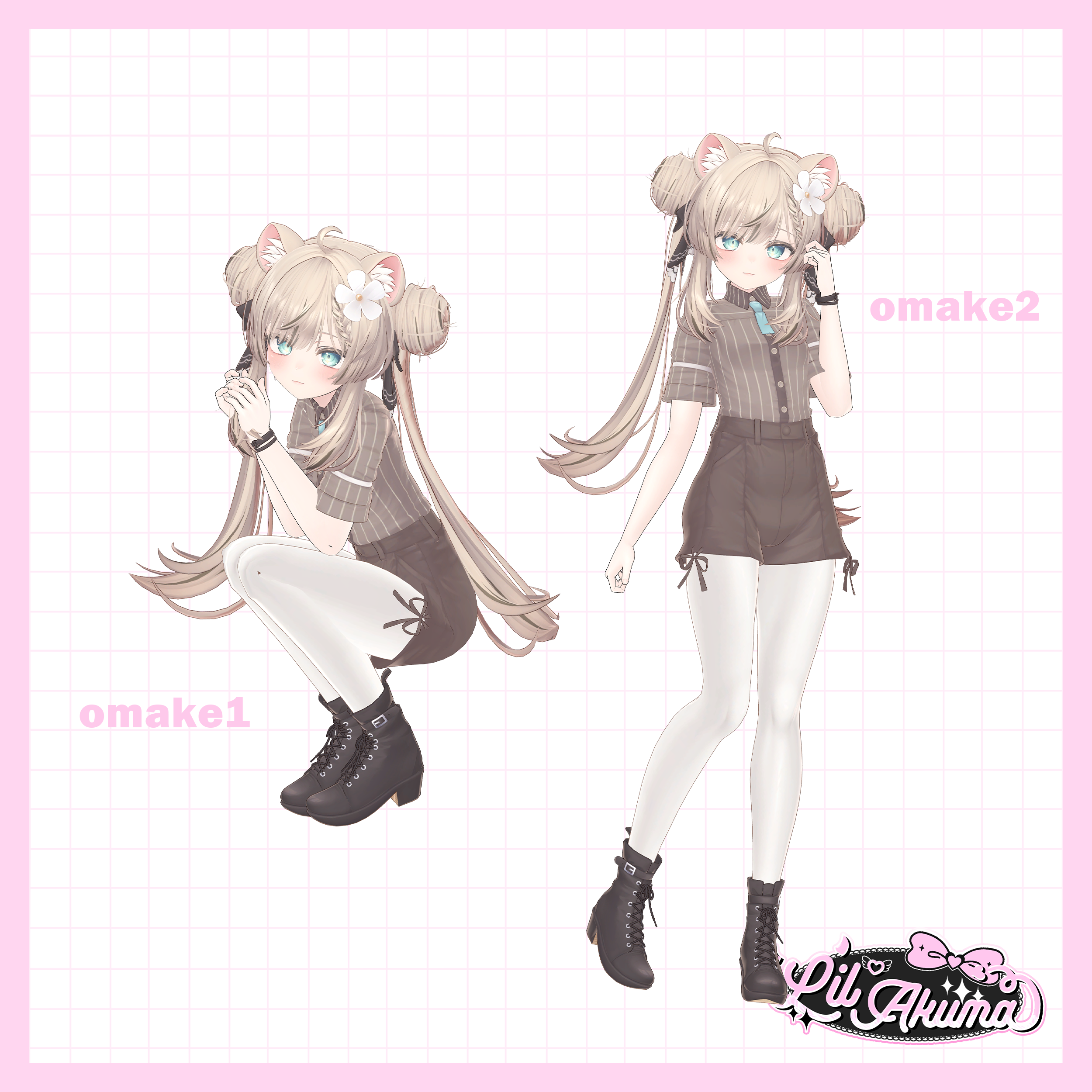 無料 Lil'Akuma Free Pose + omake ↝ - Lil’ Akuma - BOOTH
