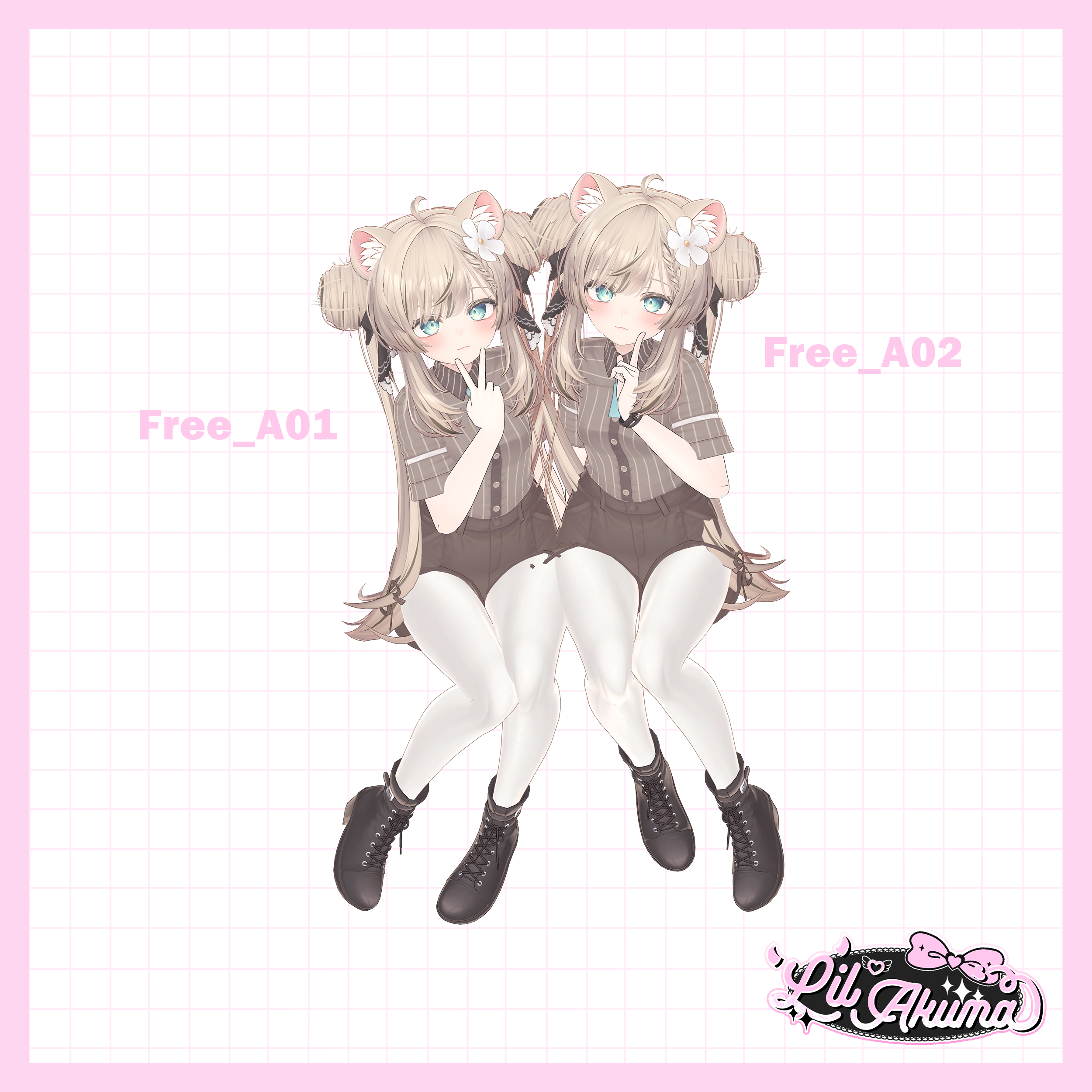 𓆩♡𓆪 無料 Lil'Akuma Free Pose + omake ↝ - Lil’ Akuma - BOOTH