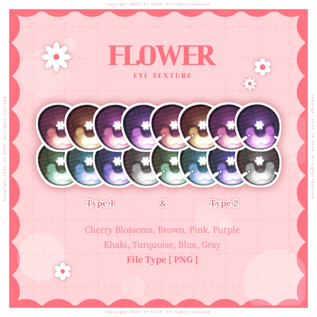 Moe Eye Texture [ Flower Eye ] - SY SHOP - BOOTH