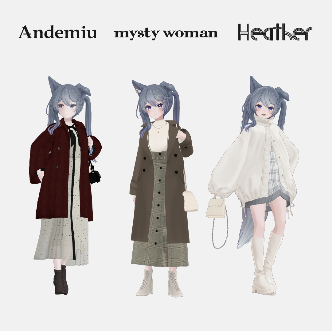【初音ミク着用】.st 冬の甘めデートコーデ - .st （ドットエスティ） - BOOTH