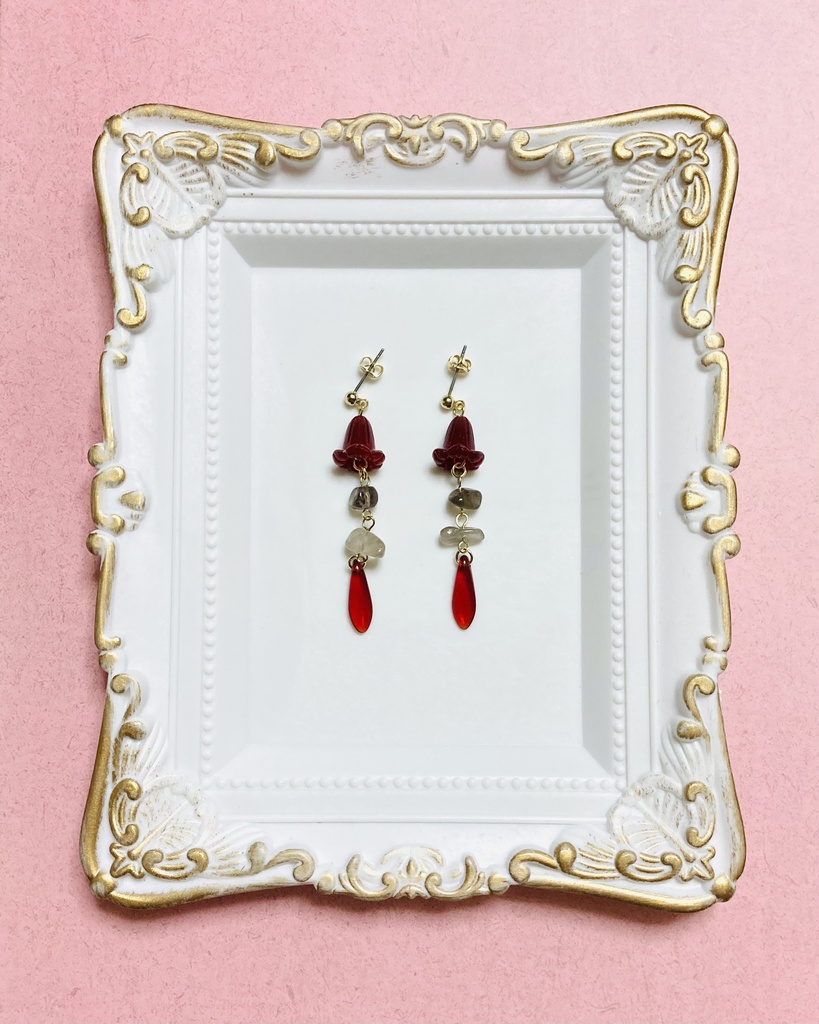 大千鳥十文字槍イメージイヤリング＆ピアス - Stella-dio - BOOTH