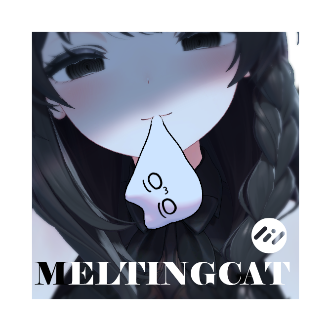 Melting Cat .oO - B&W - BOOTH