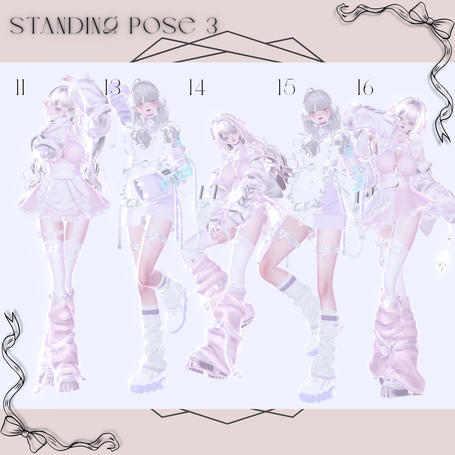 【Free】POSE SET ver.1 - Leoglia - BOOTH