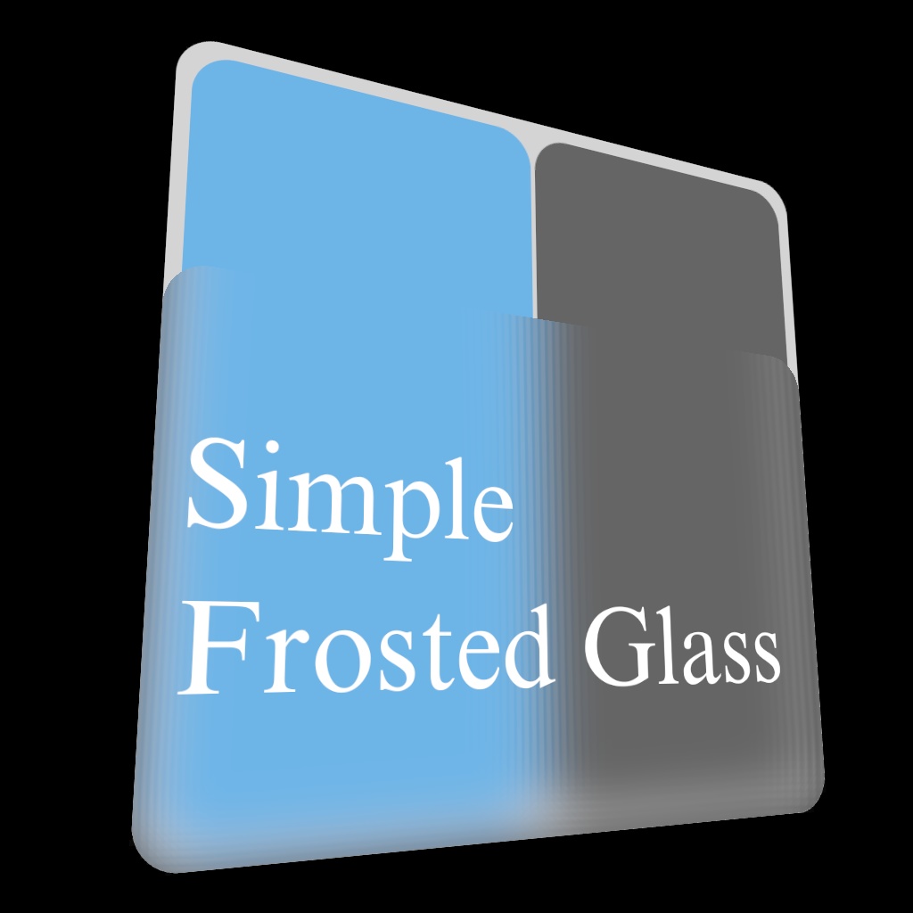 【UI and Object Shader】Simple Frosted Glass - あっぷるてぃーのおみせ！ - BOOTH