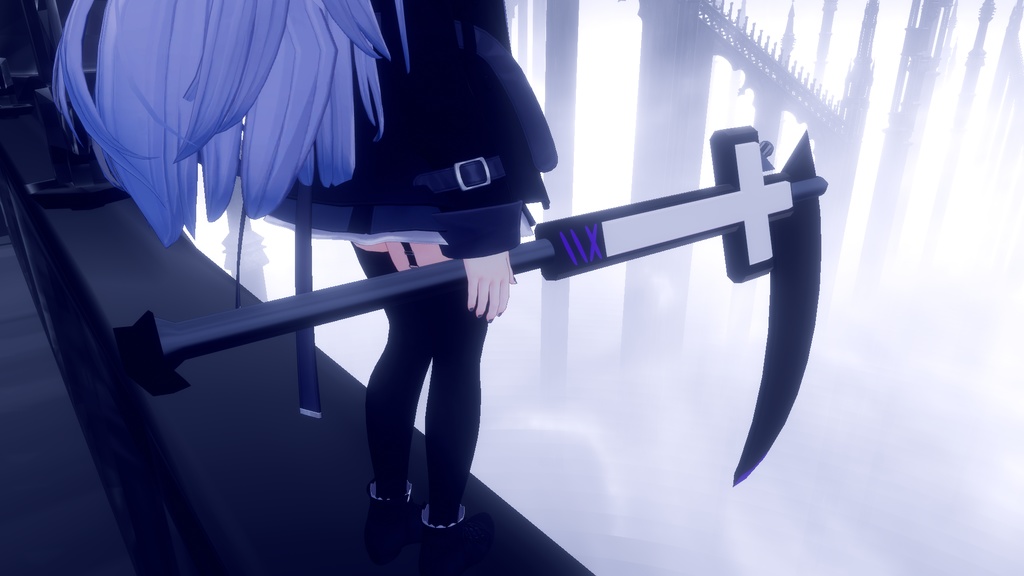 【VRChat想定】Goth CyberScythe - white2k's ToyBox - BOOTH