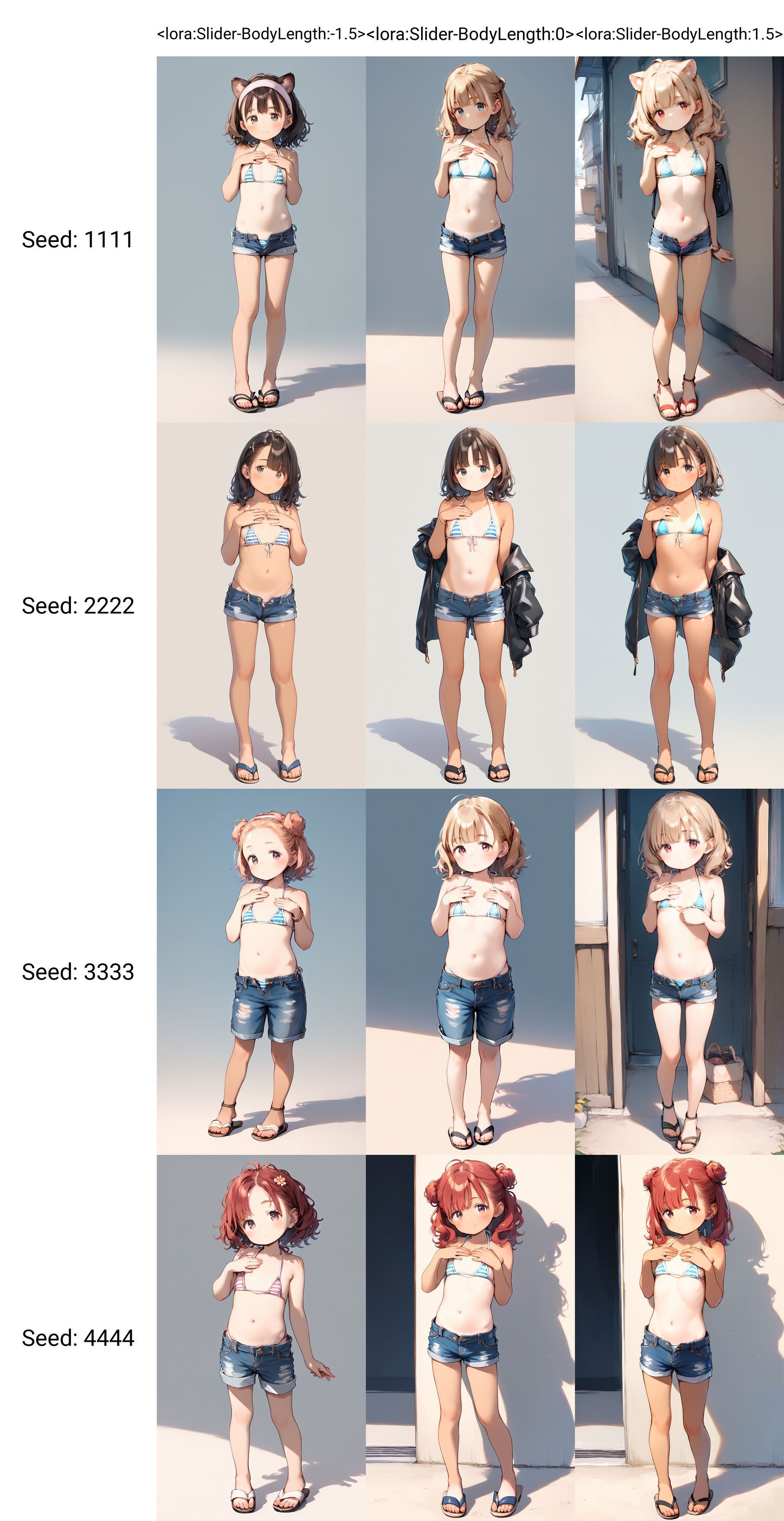 体型変更スライダーLORA 4種詰め合わせ SDXL / PONY - akshop - BOOTH