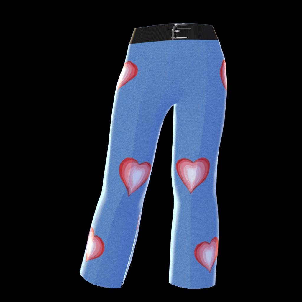 heart painted jeans- (set of 3) vroid texture - pockypopuwu - BOOTH