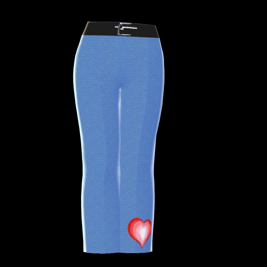heart painted jeans- (set of 3) vroid texture - pockypopuwu - BOOTH