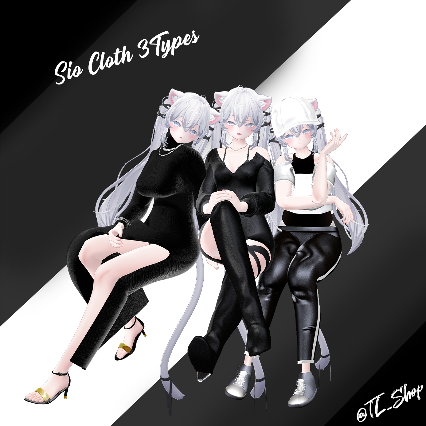 Sio Cloth 3 Types - TL_Shop - BOOTH