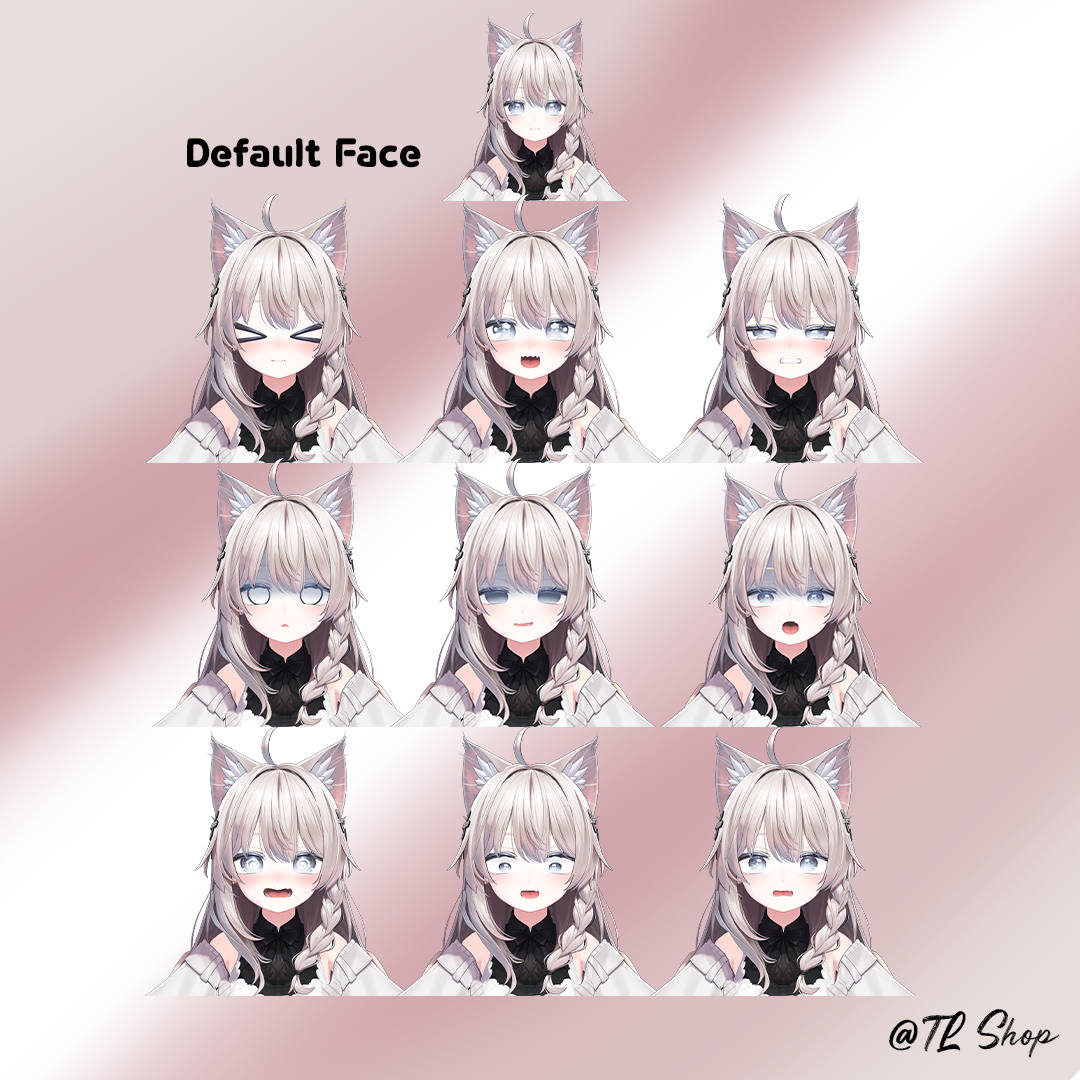 [無料 / Free] Chibi Shinano & Chibi Airi Face Animation 30 - TL_Shop - BOOTH