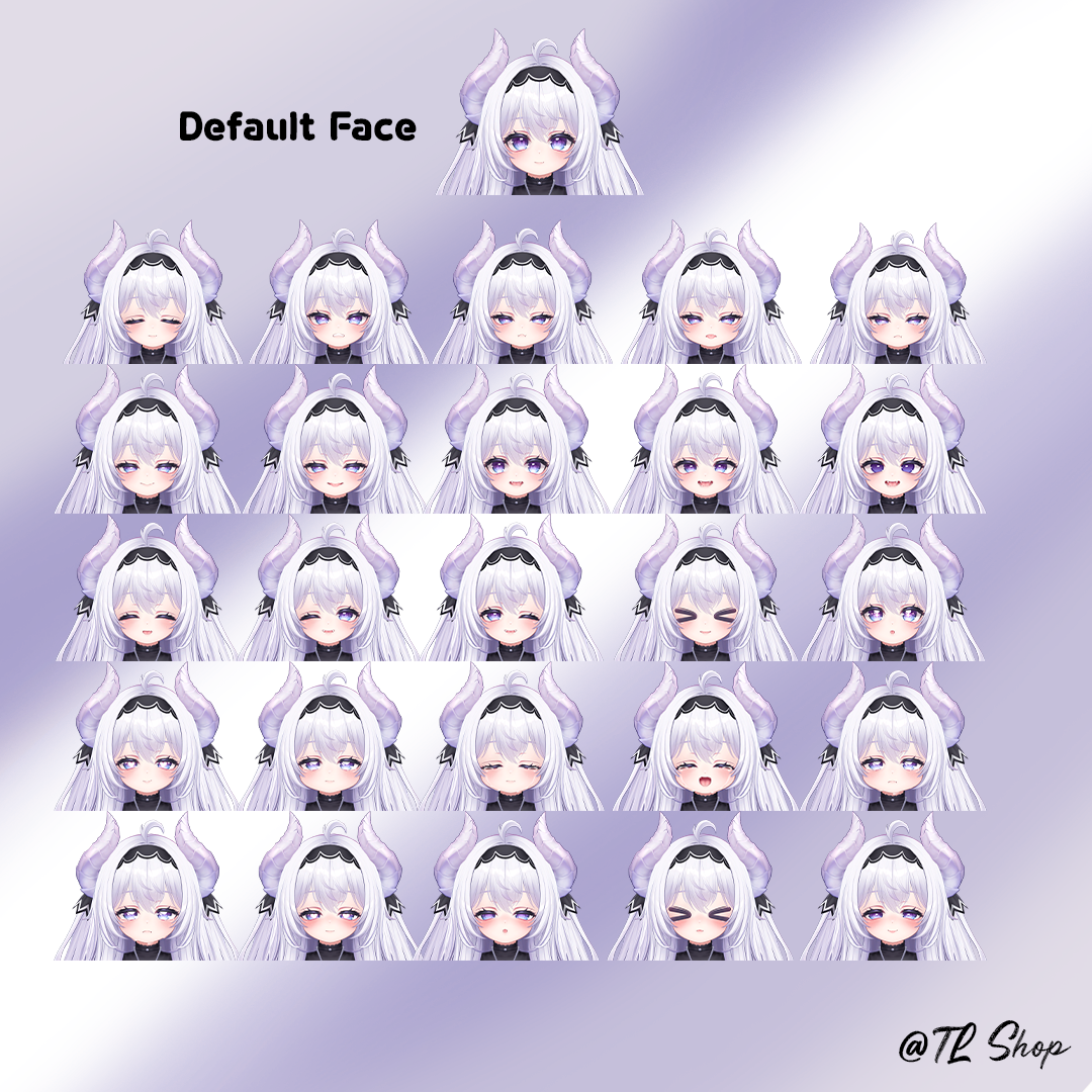 [無料 / Free] Chibi Shinano & Chibi Airi Face Animation 30 - TL_Shop - BOOTH