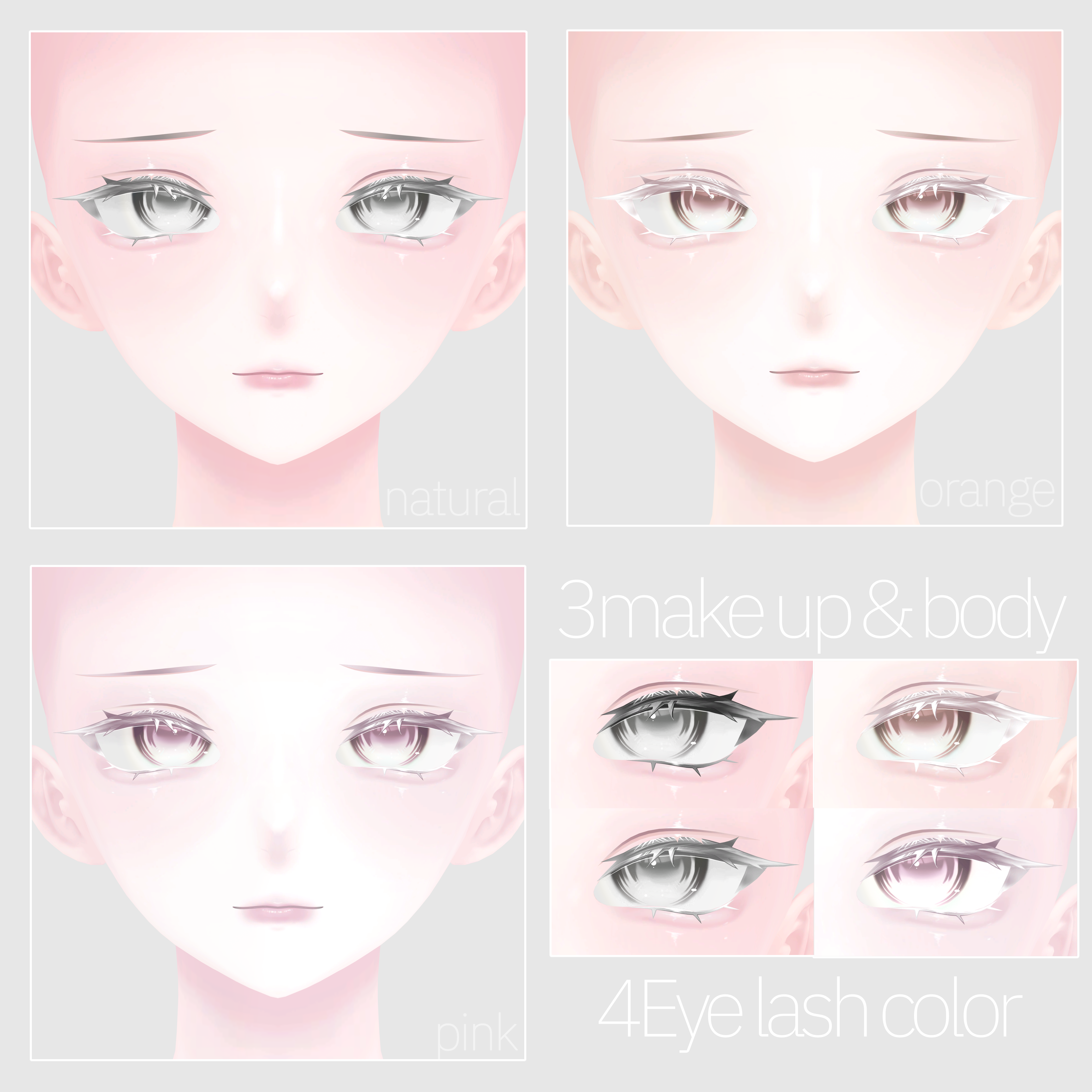 【累惟-Rui-】 Makeup Texture＋Face Blendshape⋆ - muamm_shop - BOOTH